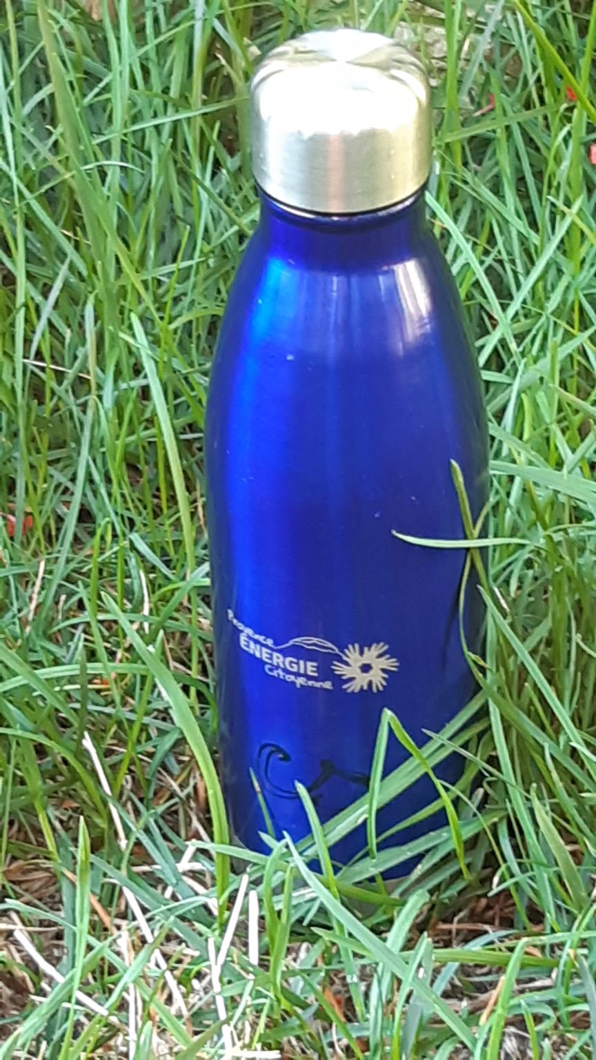 Notre Gourde isotherme "Eau Renouvelable" - Provence Energie Citoyenne